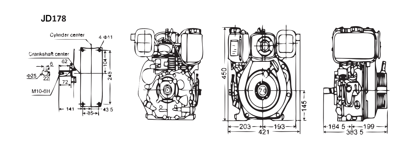 DIESEL ENGINE Best Manufacture- JDL power